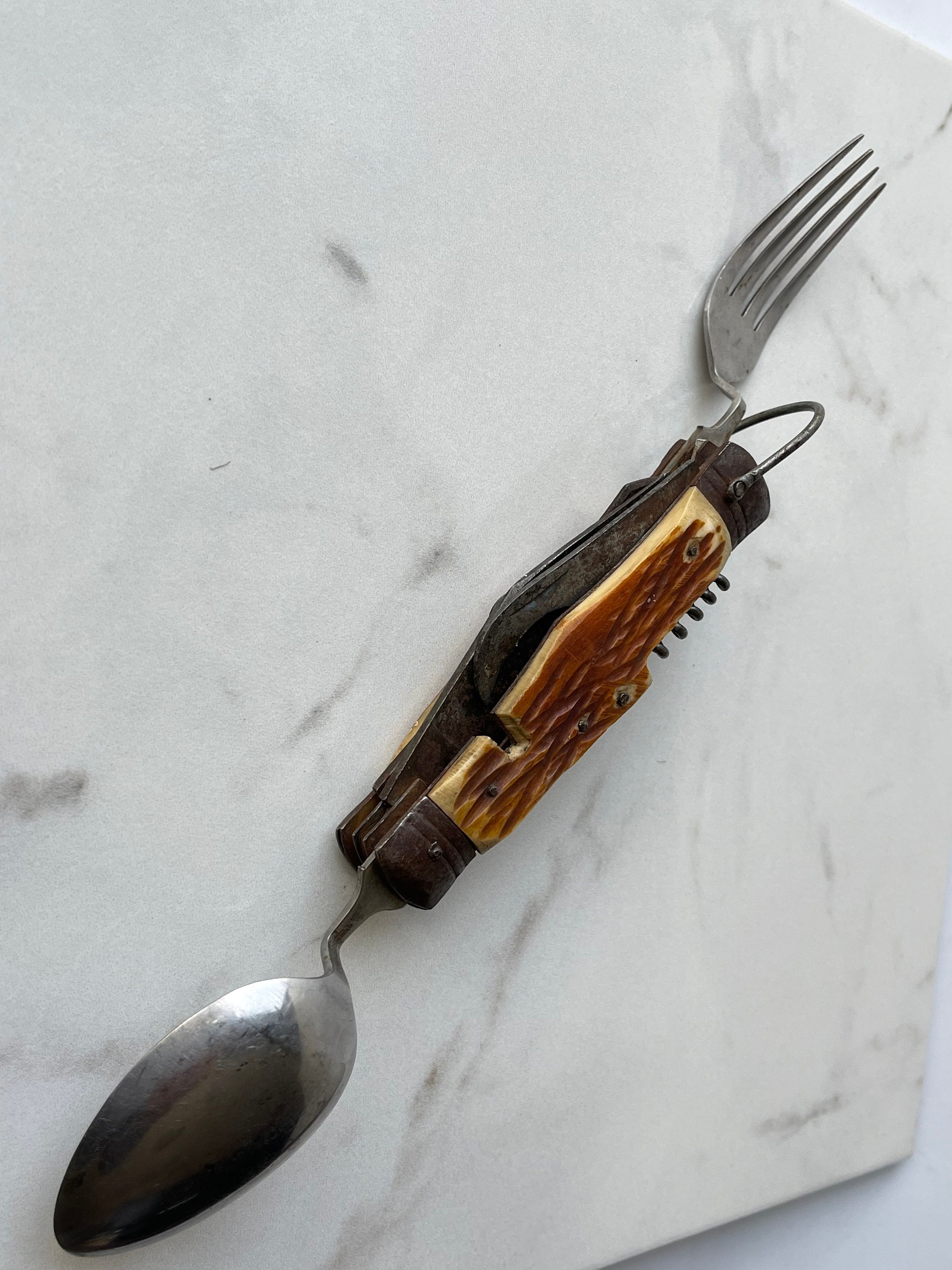 Vintage Multi-tool Hobo Pocket Knife Jigged Handle 10 Tools - Etsy