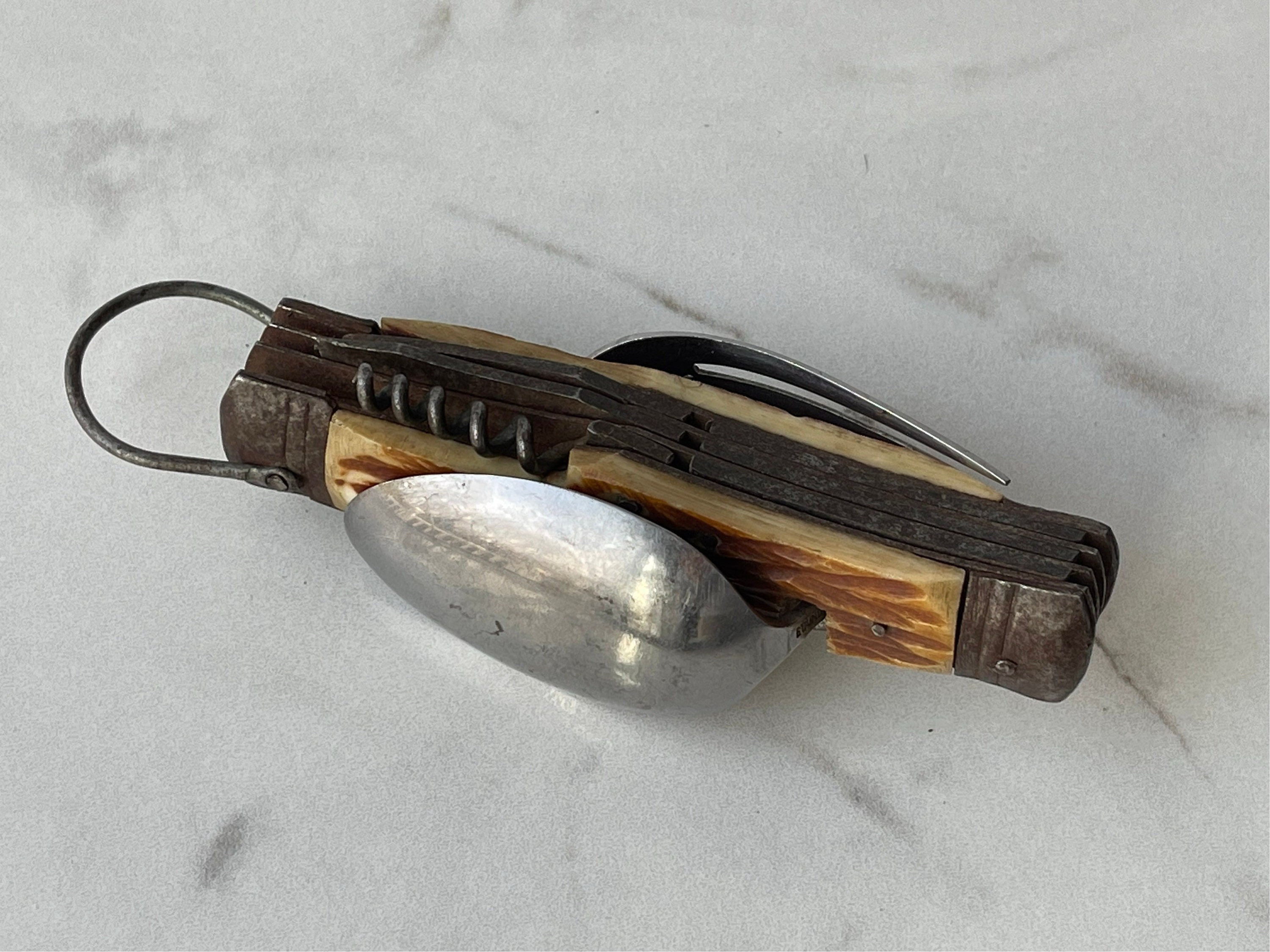 Vintage Multi-tool Hobo Pocket Knife, Jigged Handle, 10 Tools, JAPAN - Etsy