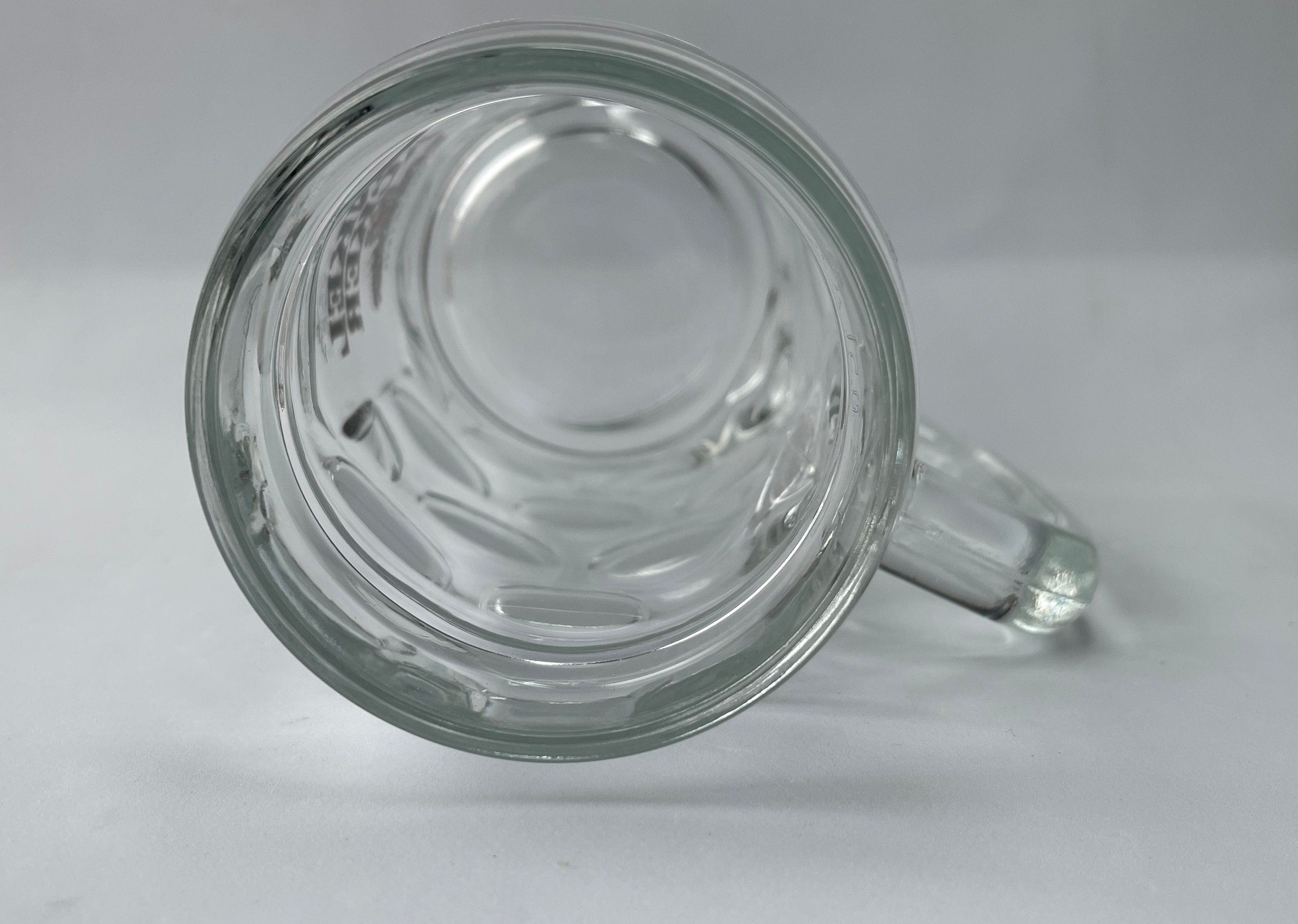 Vintage Dinkel Acker Clear Glass 0.5L Dimple Pressed Beer Stein - Etsy