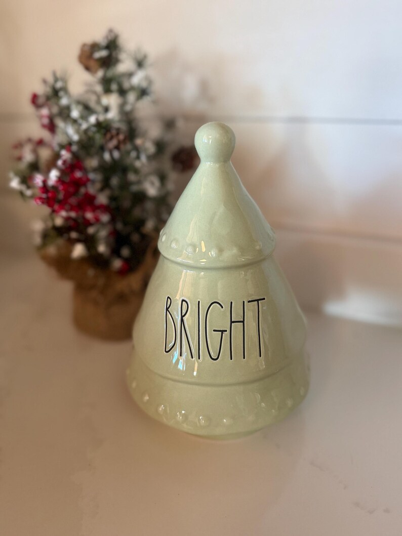 Rae Dunn Bright Christmas Tree Tabletop Ceramic Holiday Decor New - Etsy