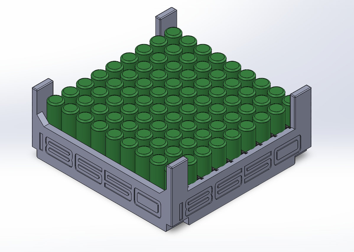 Stackable Battery Organizer for 18650 / 21700 Batteries - Etsy