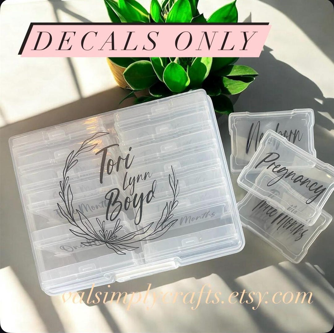 DECALS ONLY | Decal Baby Memory Box | Photo Organizer Decals | Kids ...