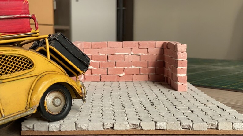 Super Dollhouse Miniature Wall Bricks Kit for Beginner Set of - Etsy