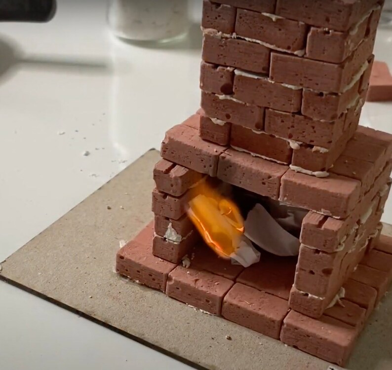 Super Dollhouse Miniature Wall Bricks Kit for Beginner Set of - Etsy