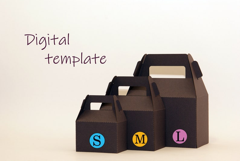 Gable Box Template Bundle, Gift Box SVG, Party Favor Box SVG, Wedding ...