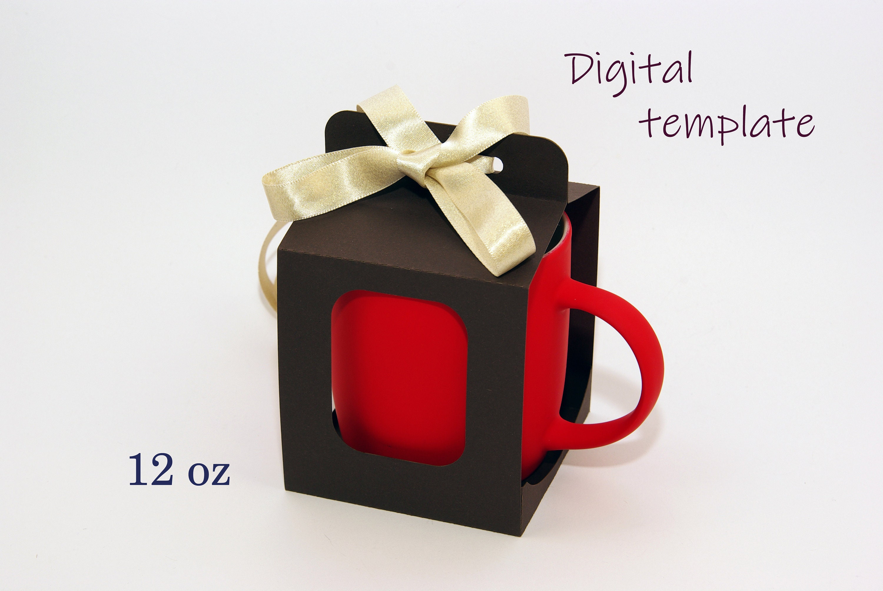 12oz Mug Box Template Mug Holder Svg Mug Gift Box Template - Etsy Australia