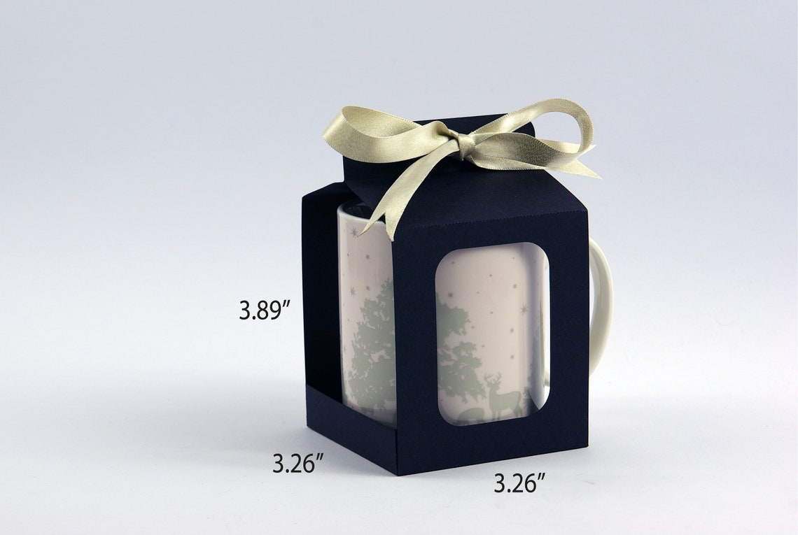 12oz Mug Box Template, Mug Holder Svg, Mug Gift Box Template, Gift Box ...