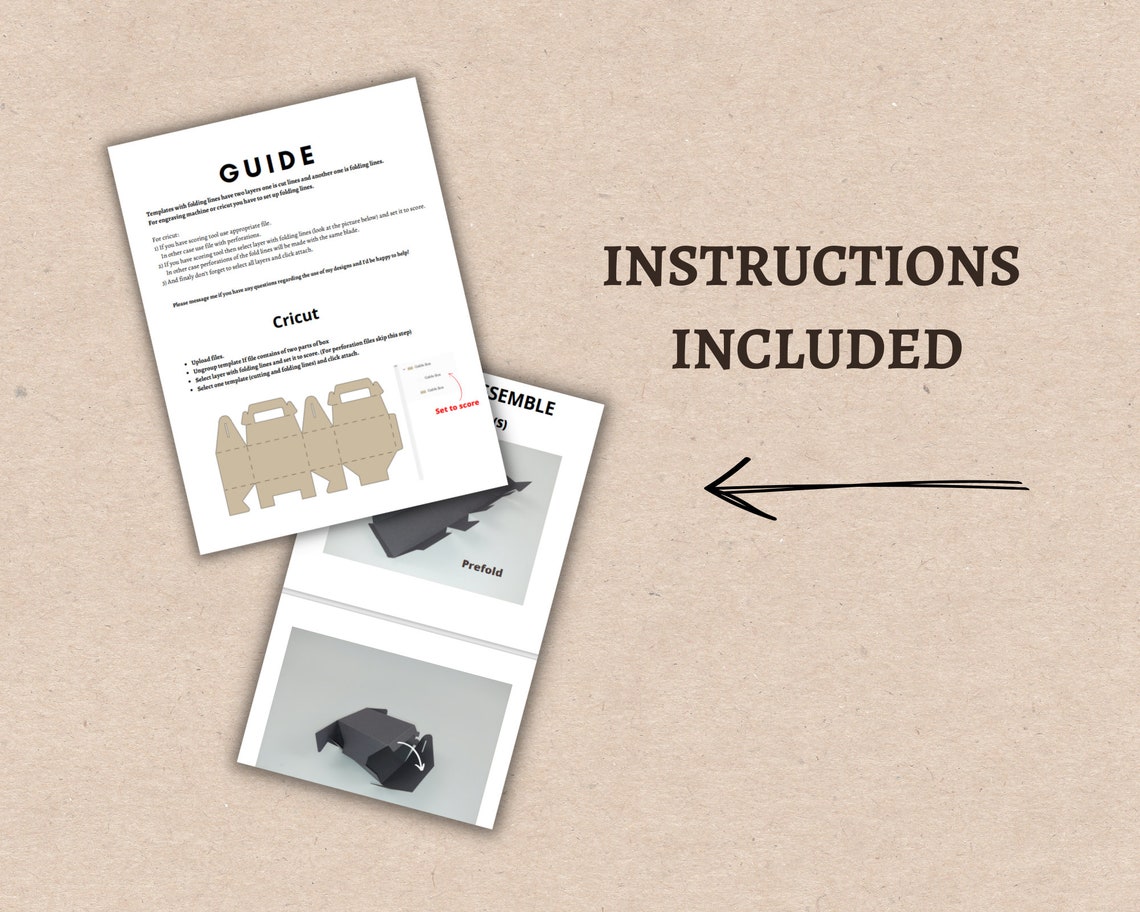 Small Gable Box Template, Gift Box SVG, Party Favor Box SVG, Wedding ...