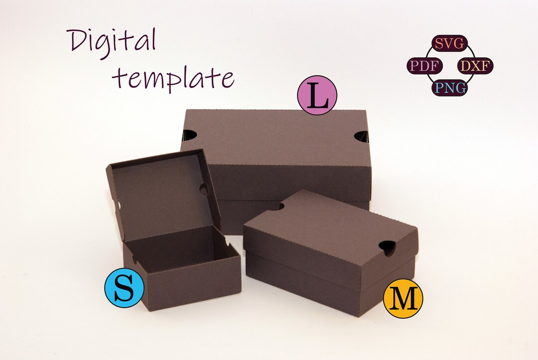 Shoe Box Template Bundle, Shoe Box SVG, Box Template SVG, Party Box ...