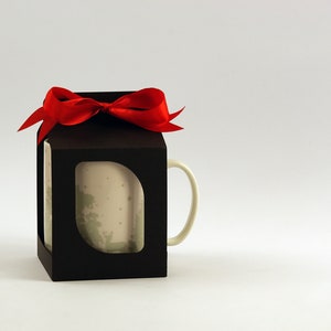 12oz Mug Box Template, Mug Holder Svg, Mug Gift Box Template, Gift Box ...