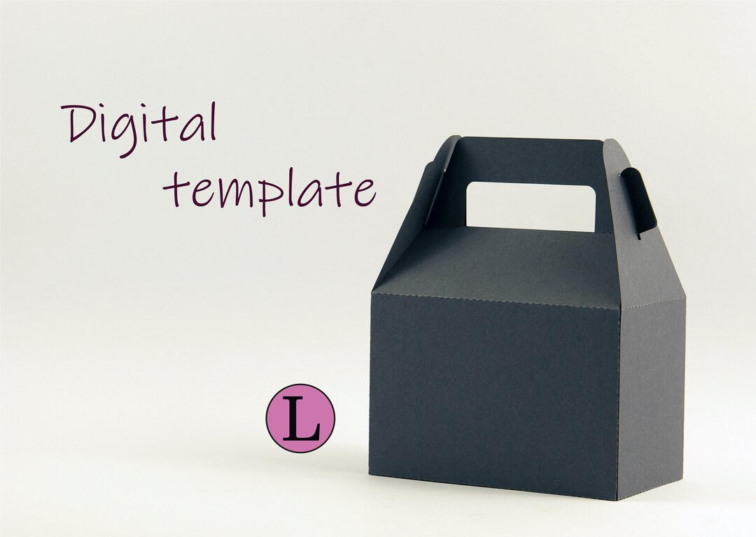 Large Gable Box Template, Gift Box SVG, Party Favor Box SVG, Wedding Favor, Box Template, Lunch ...