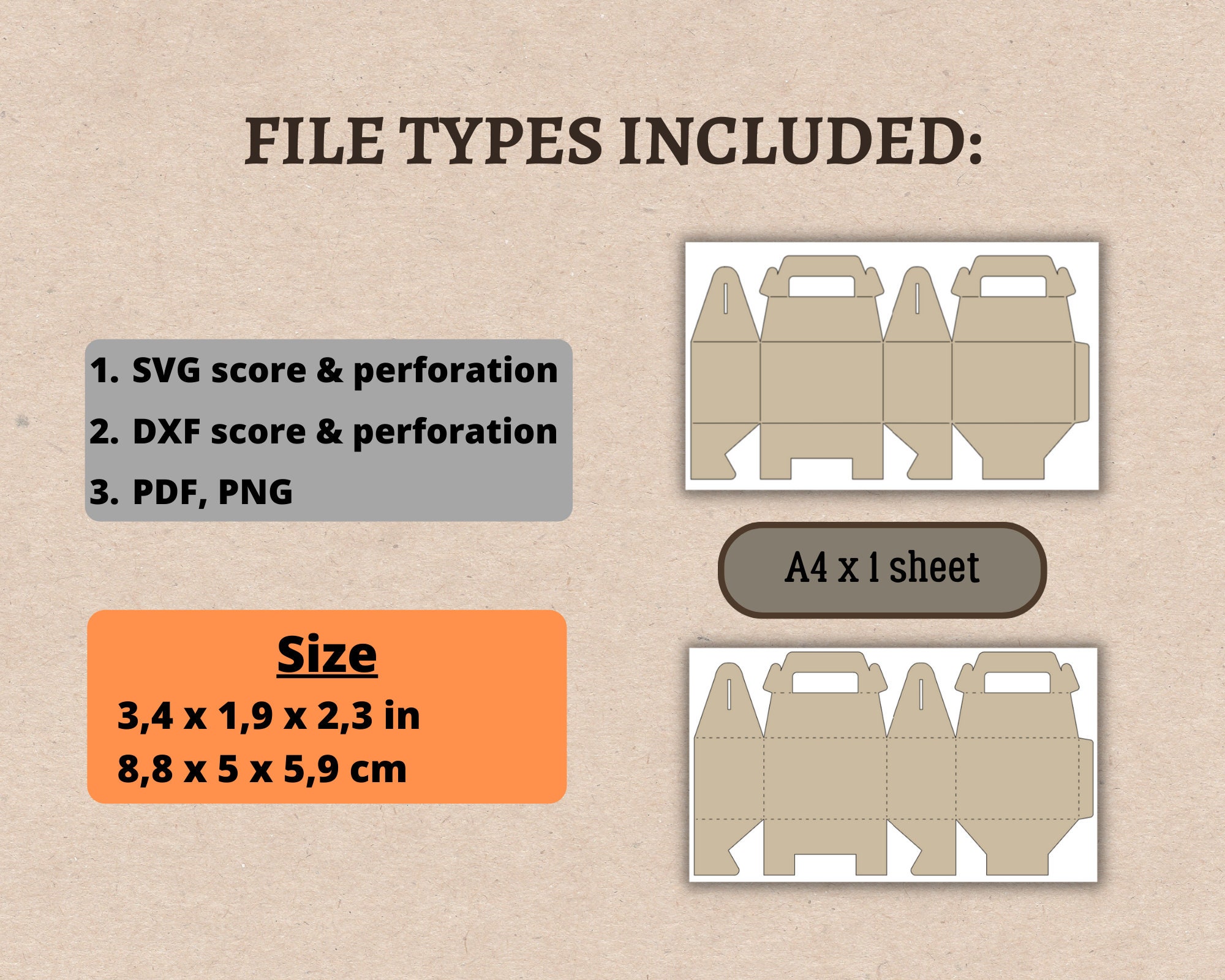 Small Gable Box Template, Gift Box SVG, Party Favor Box SVG, Wedding ...