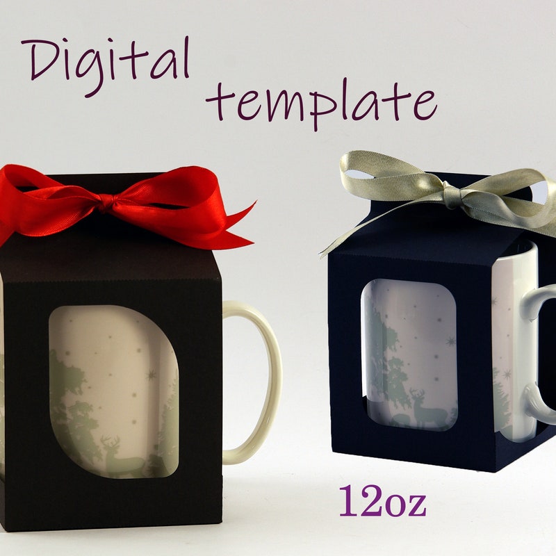 Mug Box Template - Etsy
