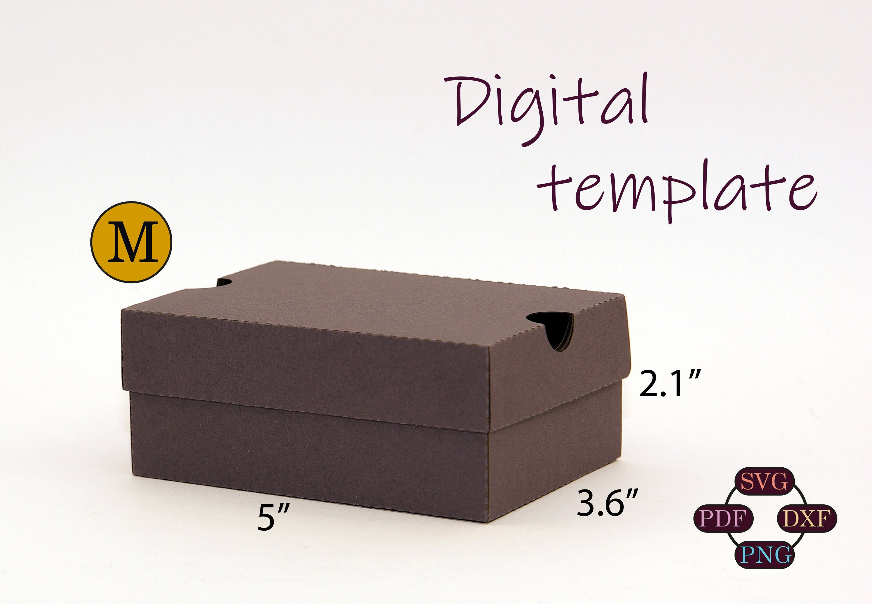 Medium Sneaker Box Template, Shoe Box SVG, Gift Box Template, Box ...