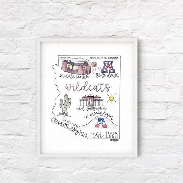 University of Arizona Mom T Shirt - Etsy