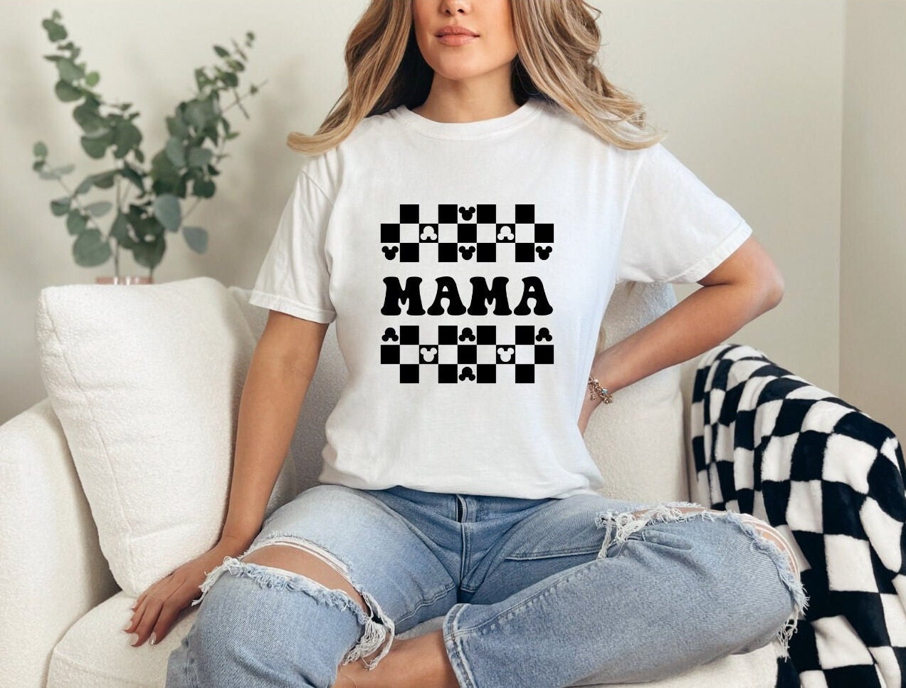 Checkered Mickey Mouse Magical Hidden Mickey Disney World - Etsy