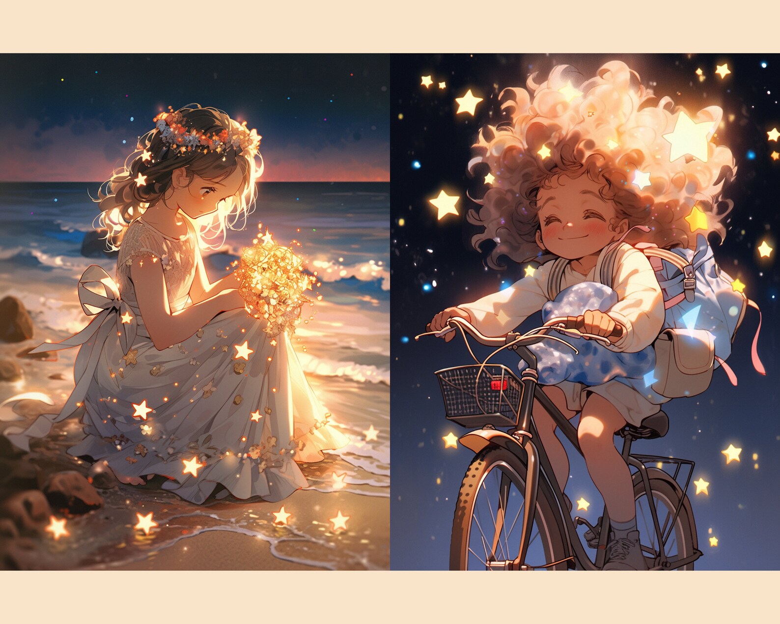 100 Midjourney Prompts, Glowing Stars Niji Cartoon-style, Copy-paste ...