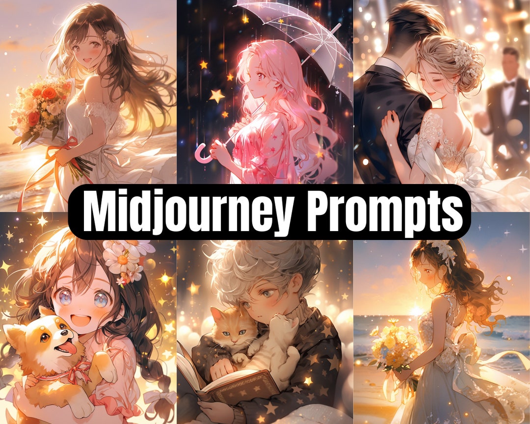 100 Midjourney Prompts, Glowing Stars Niji Cartoon-style, Copy-paste ...
