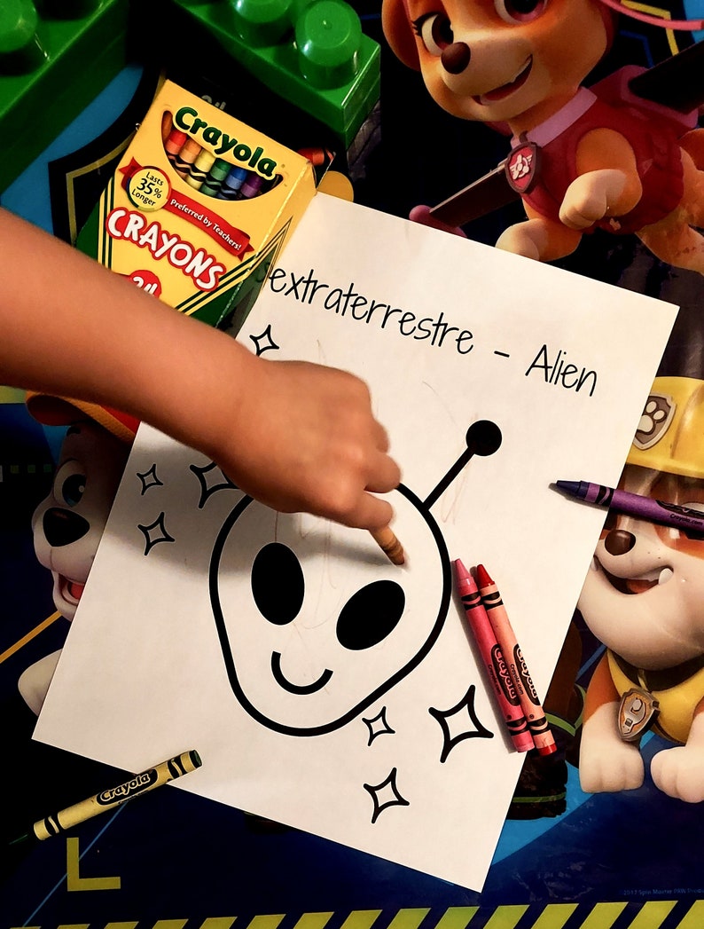 5 Page Preschool Spanish Outer Space Themed Cute Aliens Curriculum in ...