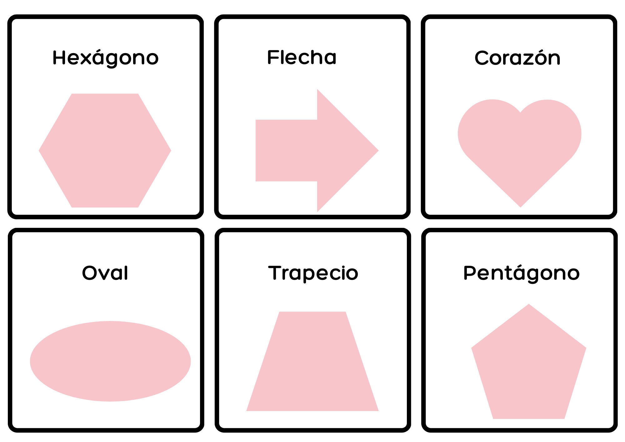 Las Formas En Español Shapes in Spanish Preschool Geometry Shapes ...