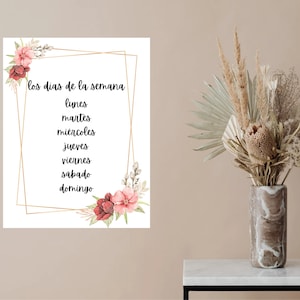 Los Meses Del Año Printable Months of the Year in Spanish Calendar ...