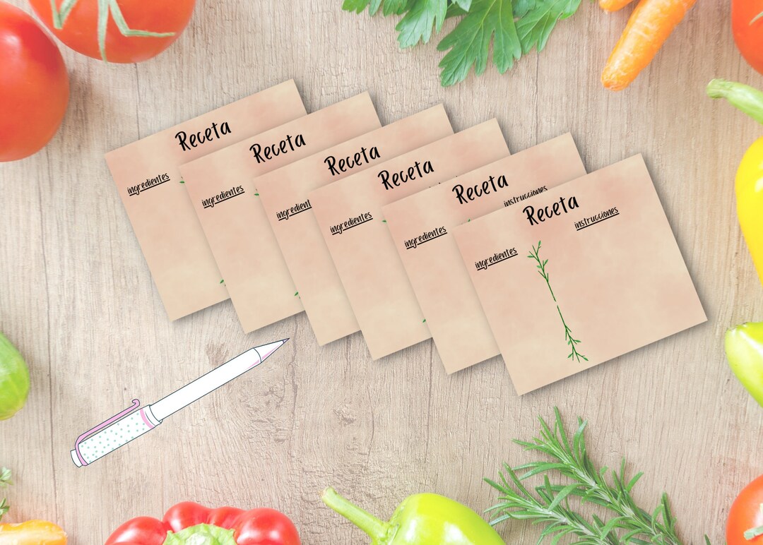 Recipe Card Instant Download - Etsy