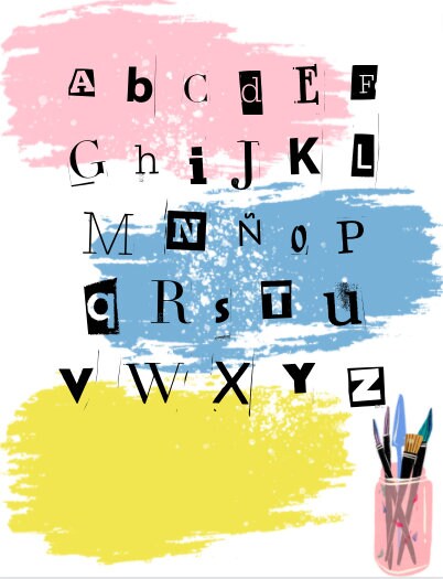 Spanish Alphabet Wall Art Printable - Etsy