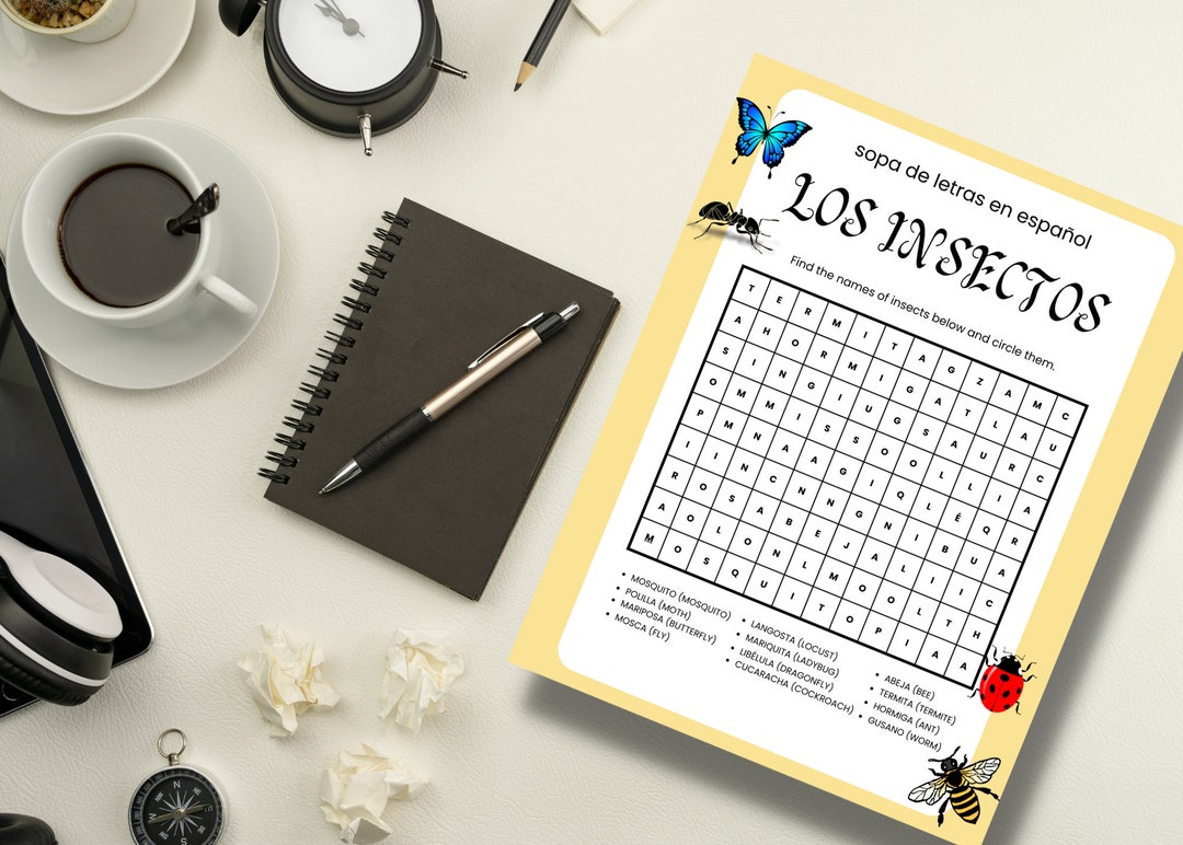 Sopa De Letra Word Search - Etsy