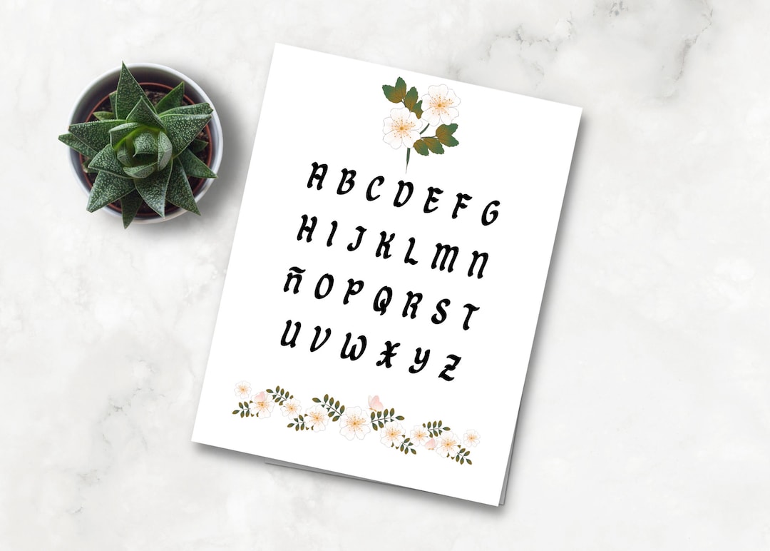 El Alfabeto El Abecedario the Spanish Alphabet Abecedario Nursery Art ...