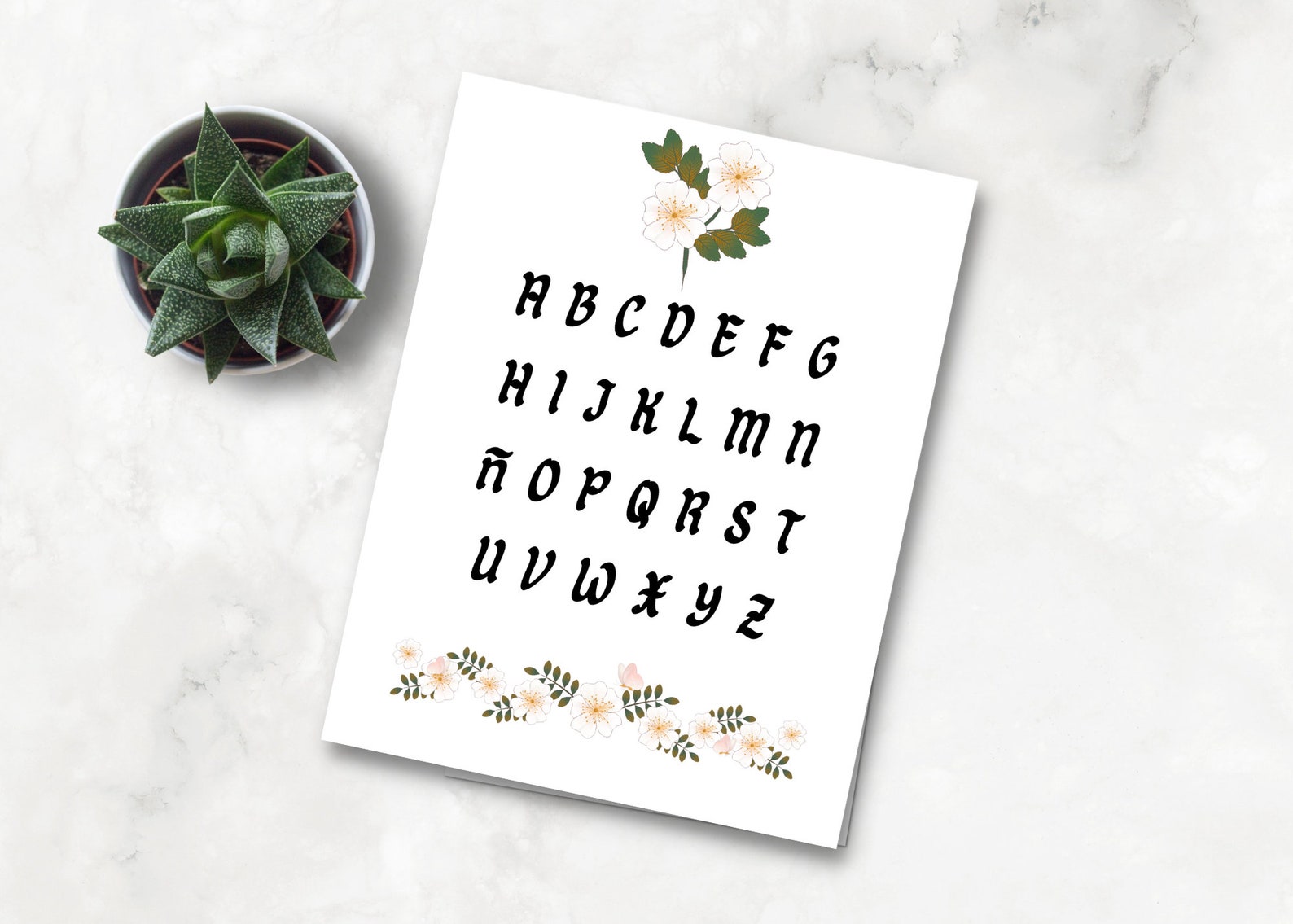 El Alfabeto El Abecedario the Spanish Alphabet Abecedario Nursery Art ...