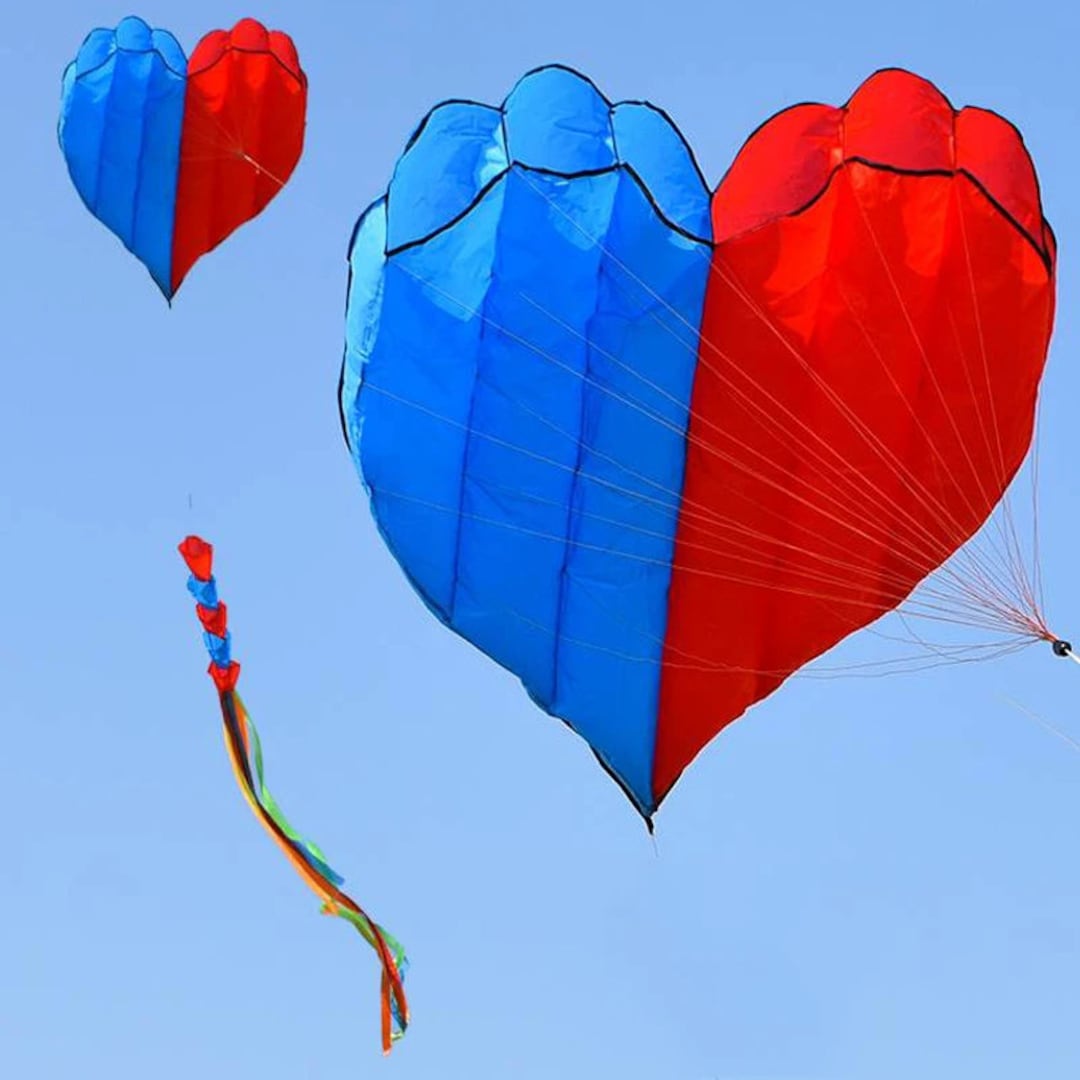 Heart Kites Inflatable Kites Fly Nylon Fabric Kite Weifang Big Kite ...