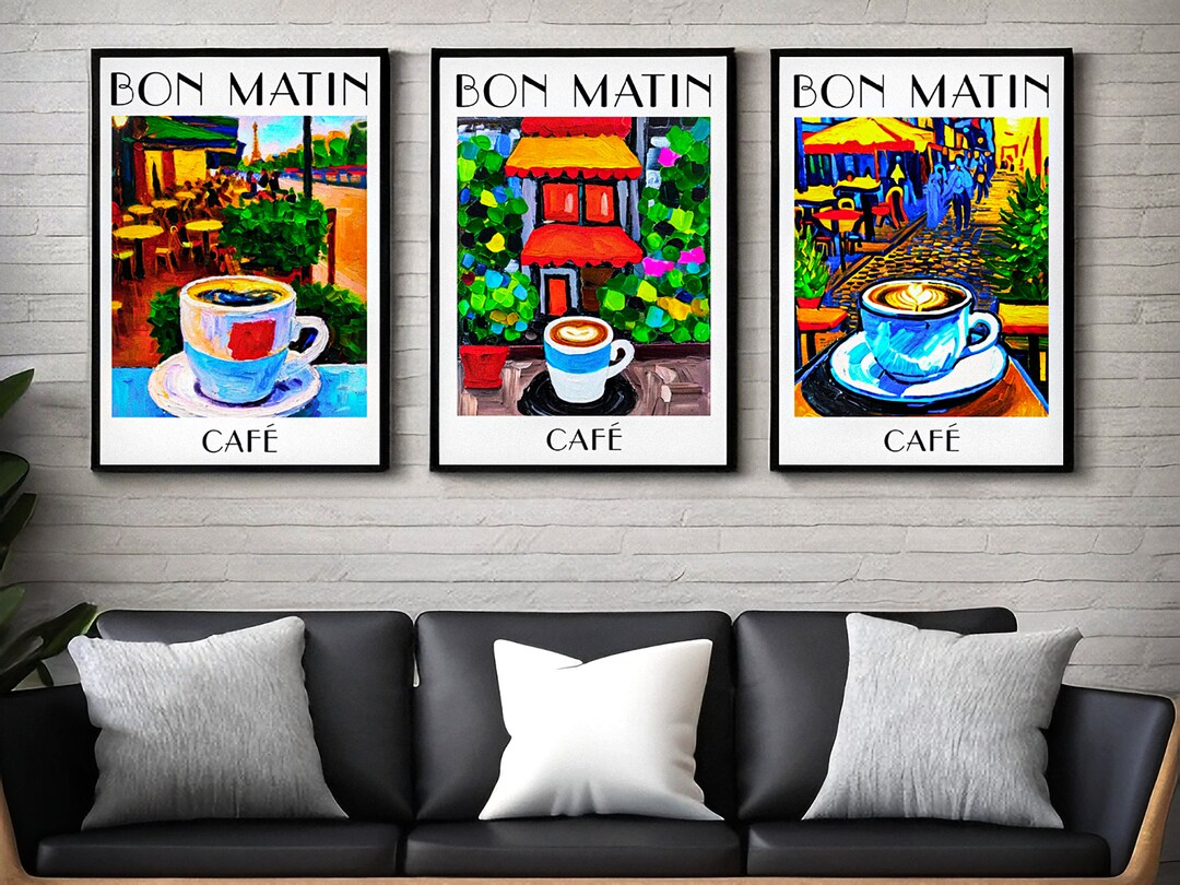Coffee Poster Set | Coffee Art | Kitchen Wall Art | Digital Download ...