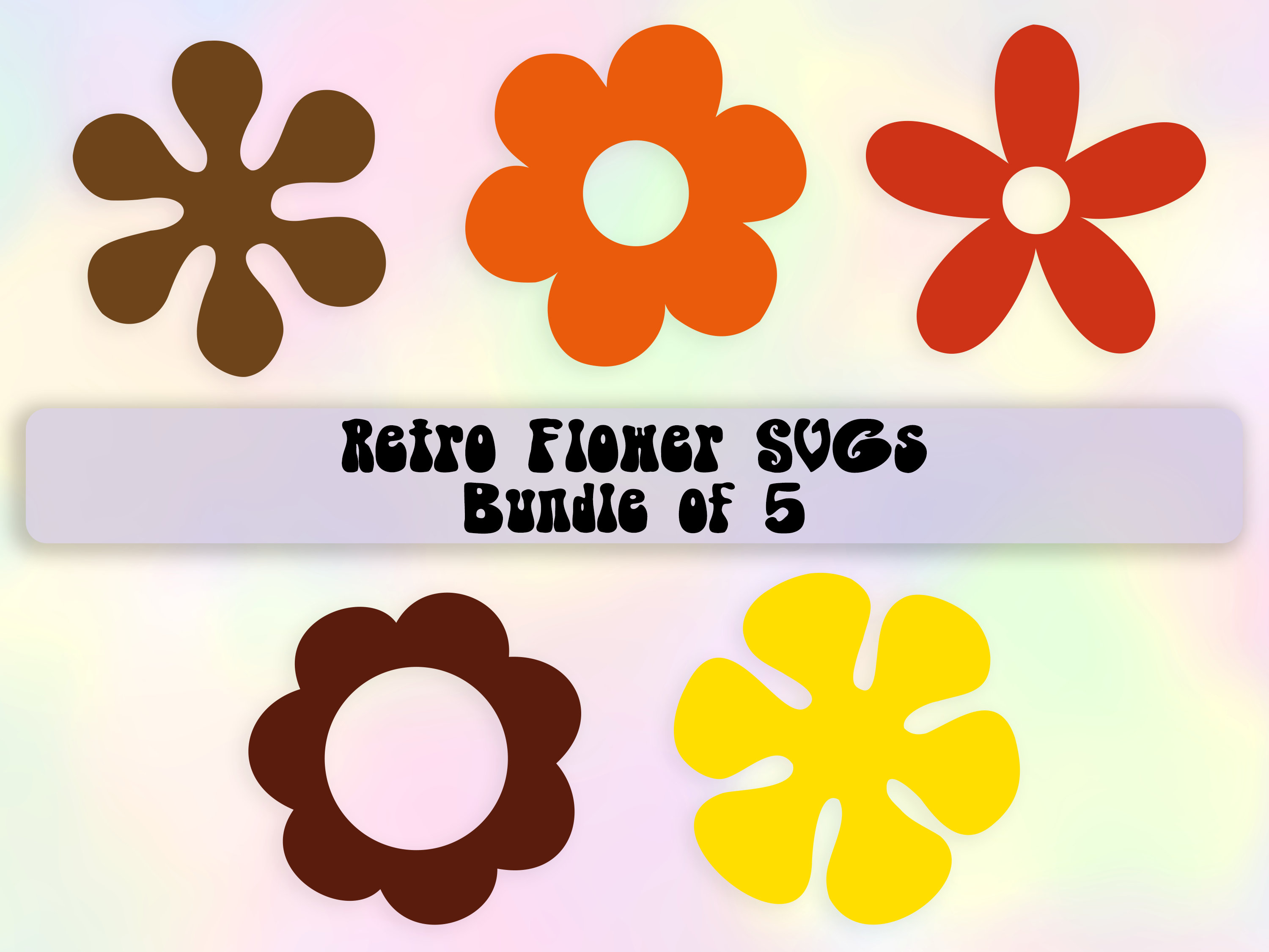 Retro Flower Svg Bundle #2 | Daisy Svg | Groovy Svg | Hippie Svg ...