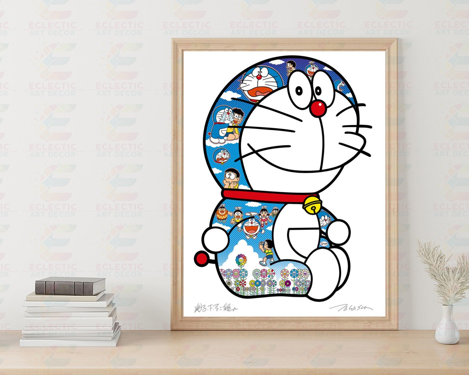 Takashi Murakami Doraemon Crying and Laughing Canvas Wrap - Etsy