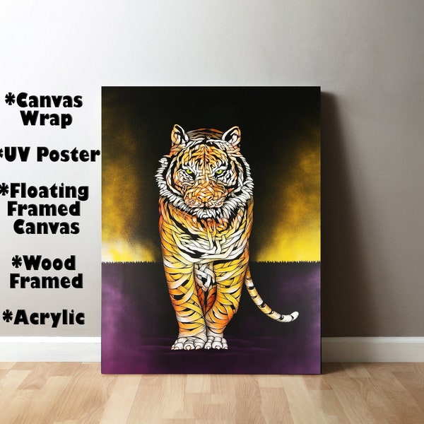 Framed Tiger Print - Etsy
