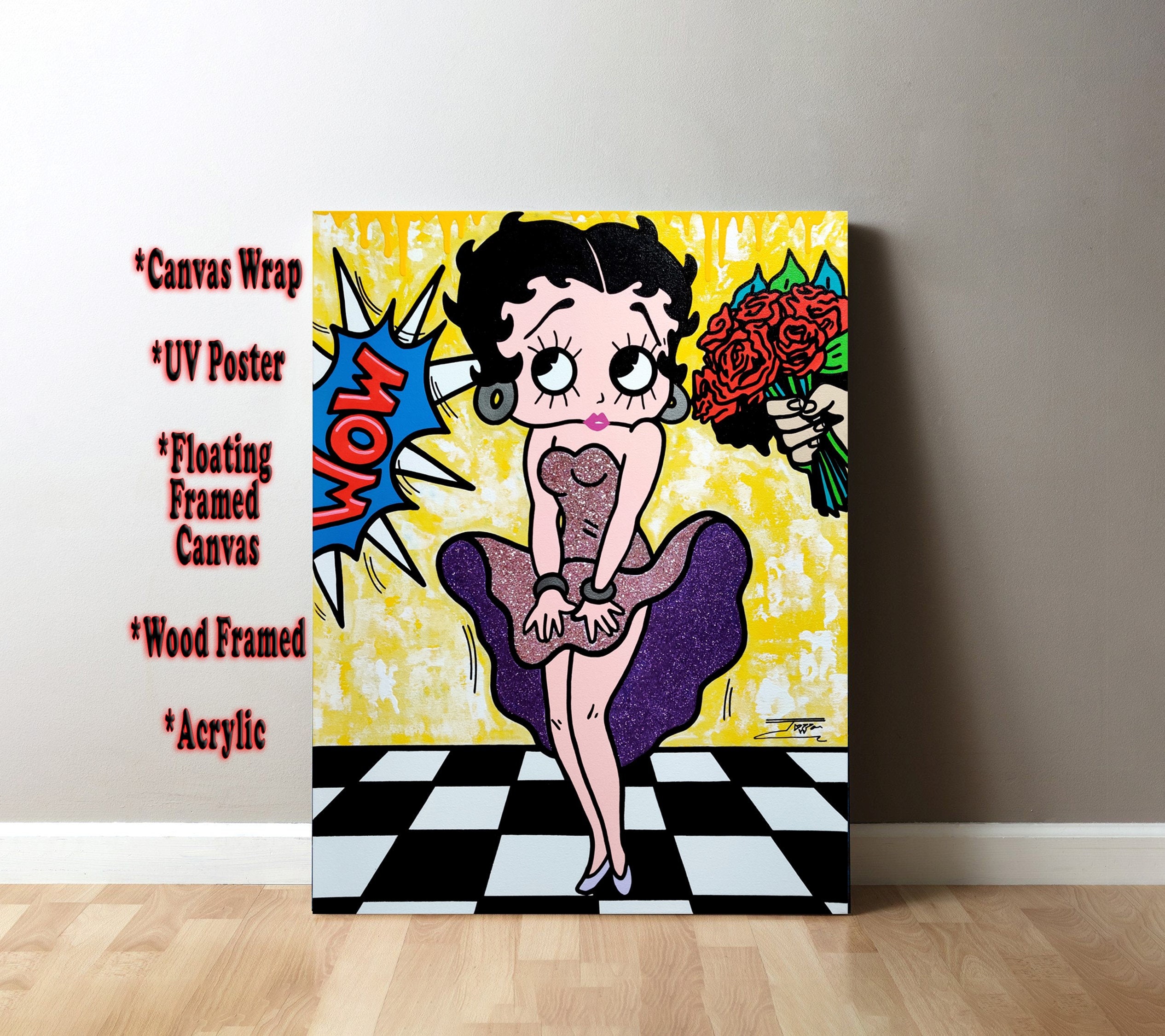 Betty Boop Framed Art