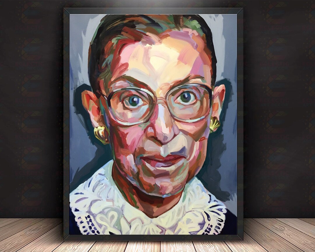 Joan Miro Notorious RBG Ruth Bader Ginsburg Canvas Wrap UV Printed ...