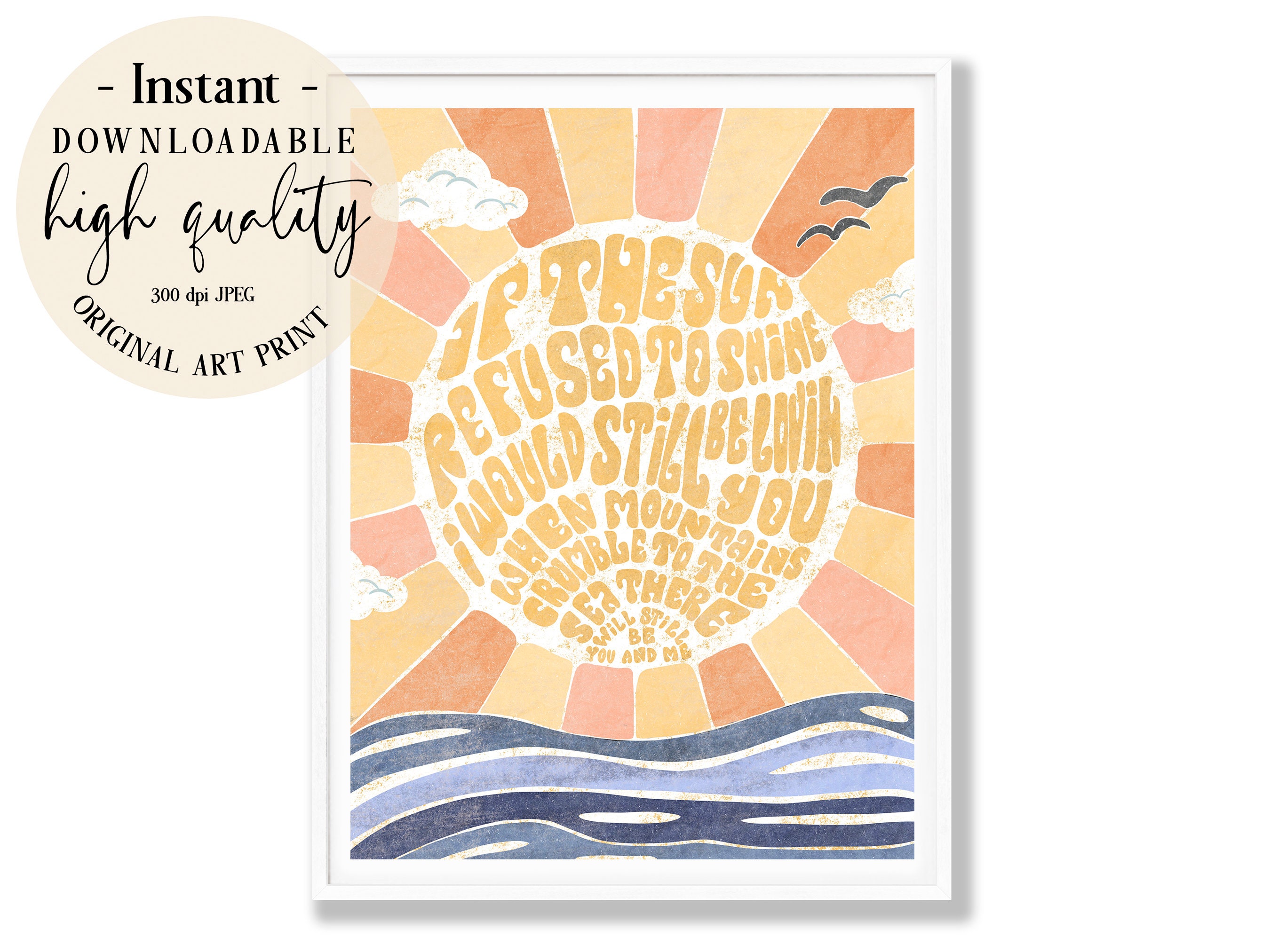 Led Zeppelin Thank You Poster Led Zeppelin Lyric Art - Etsy