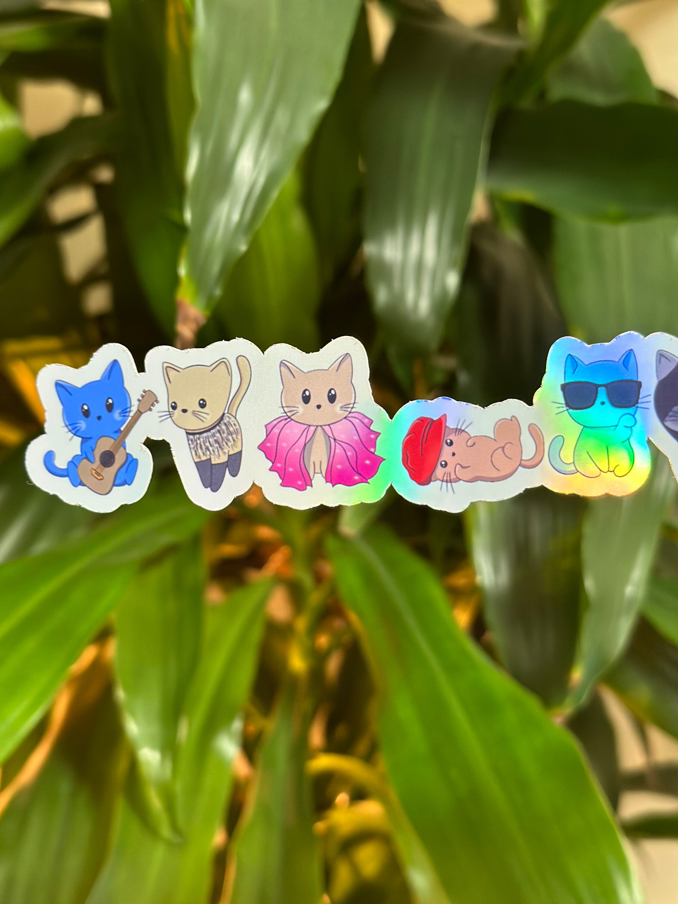 HOLOGRAPHIC Taylor S Eras Vinyl Sticker Set Fearless Speak - Etsy