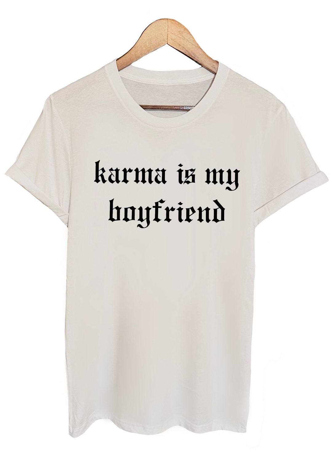 Karma is My Boyfriend Rep Style Tshirt Taylor S Glitter Lyric Premium ...