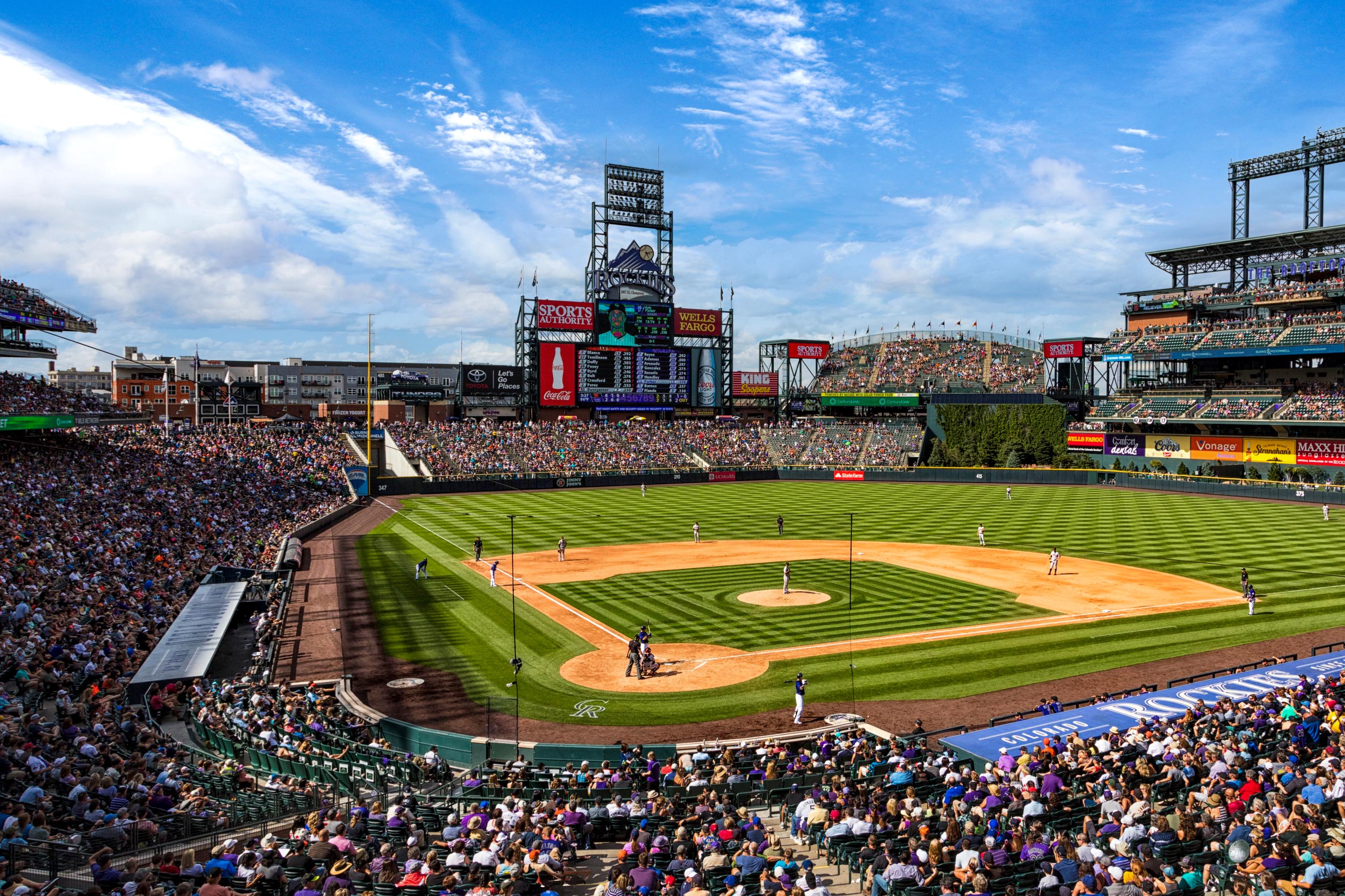 Coors Field Baseball Stadium Photo - Colorado Rockies MLB Game Digital ...