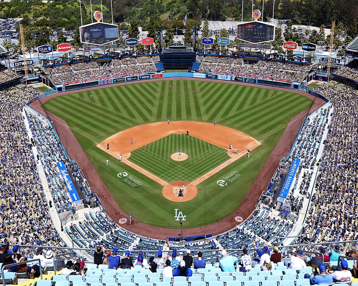 Dodger Stadium, Los Angeles Dodgers Stadium, USA Baseball - Digital ...