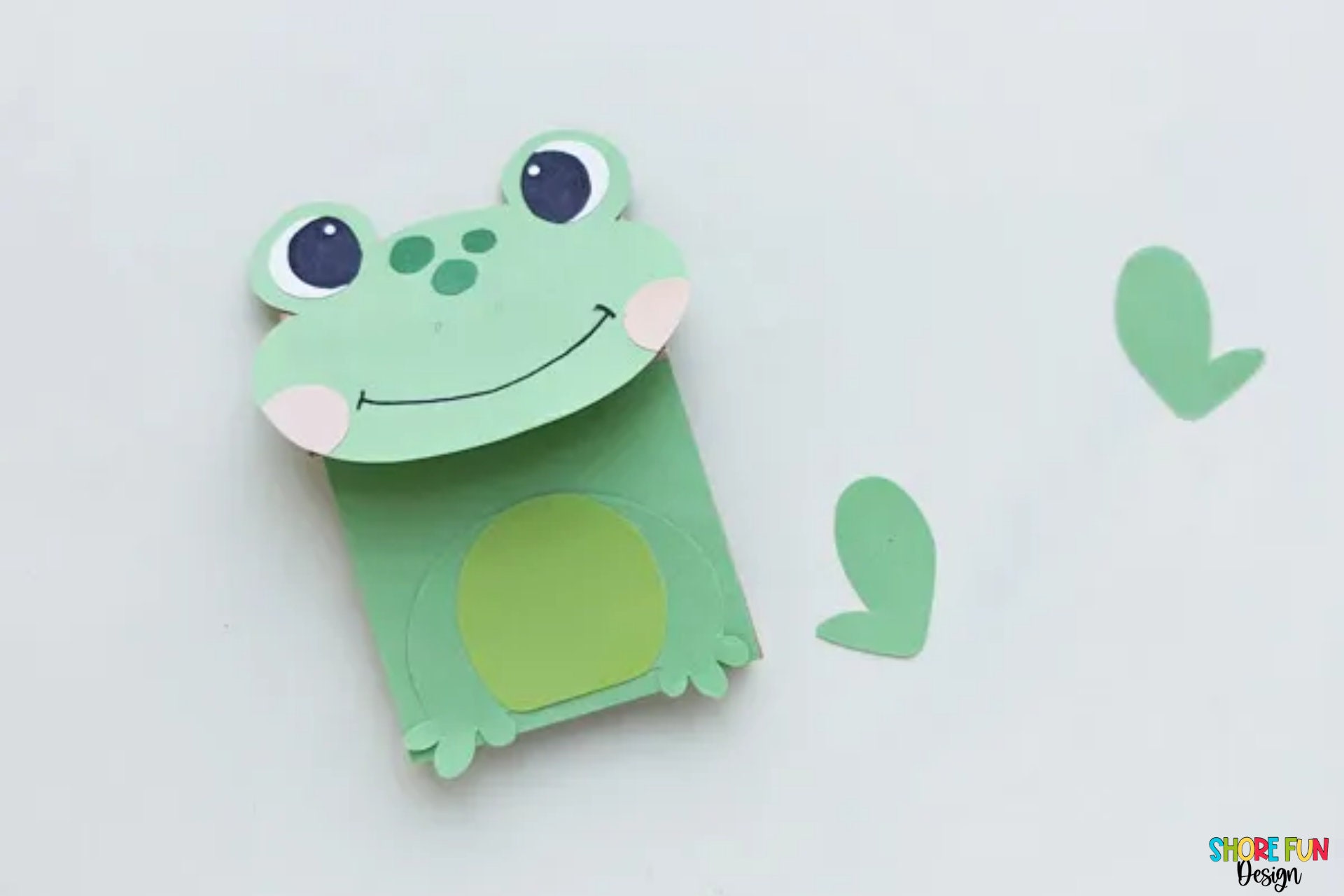 Frog Paper Bag Puppet Craft Template With Directions - Etsy