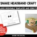 Snake Headband Papercraft Template With Directions - Etsy