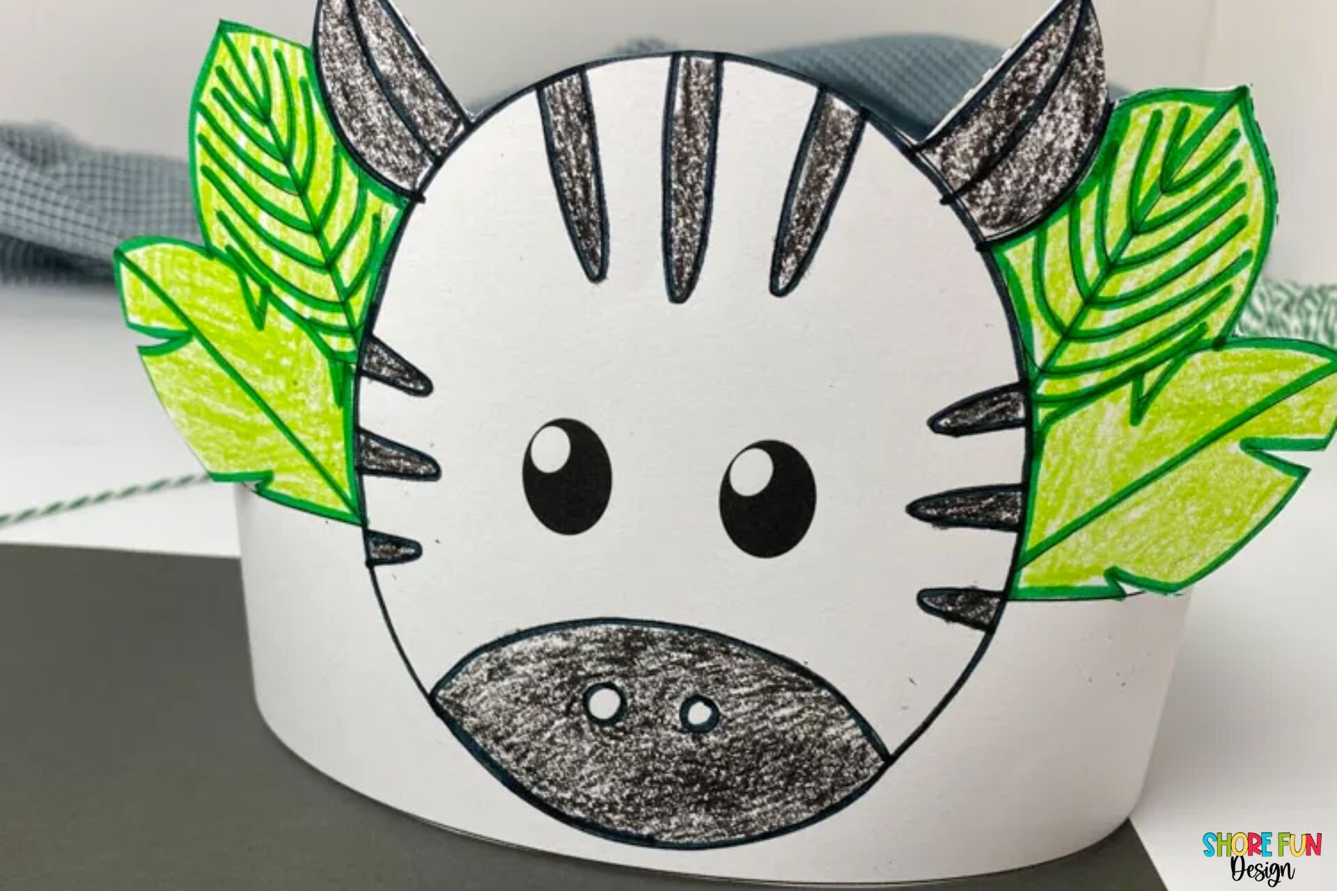 Zebra Headband Papercraft Template With Directions - Etsy