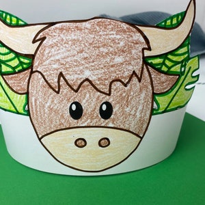 Yak Headband Papercraft Template With Directions - Etsy