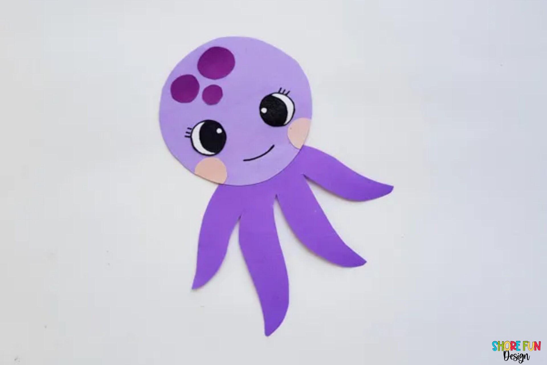 Octopus Papercraft Template With Directions - Etsy