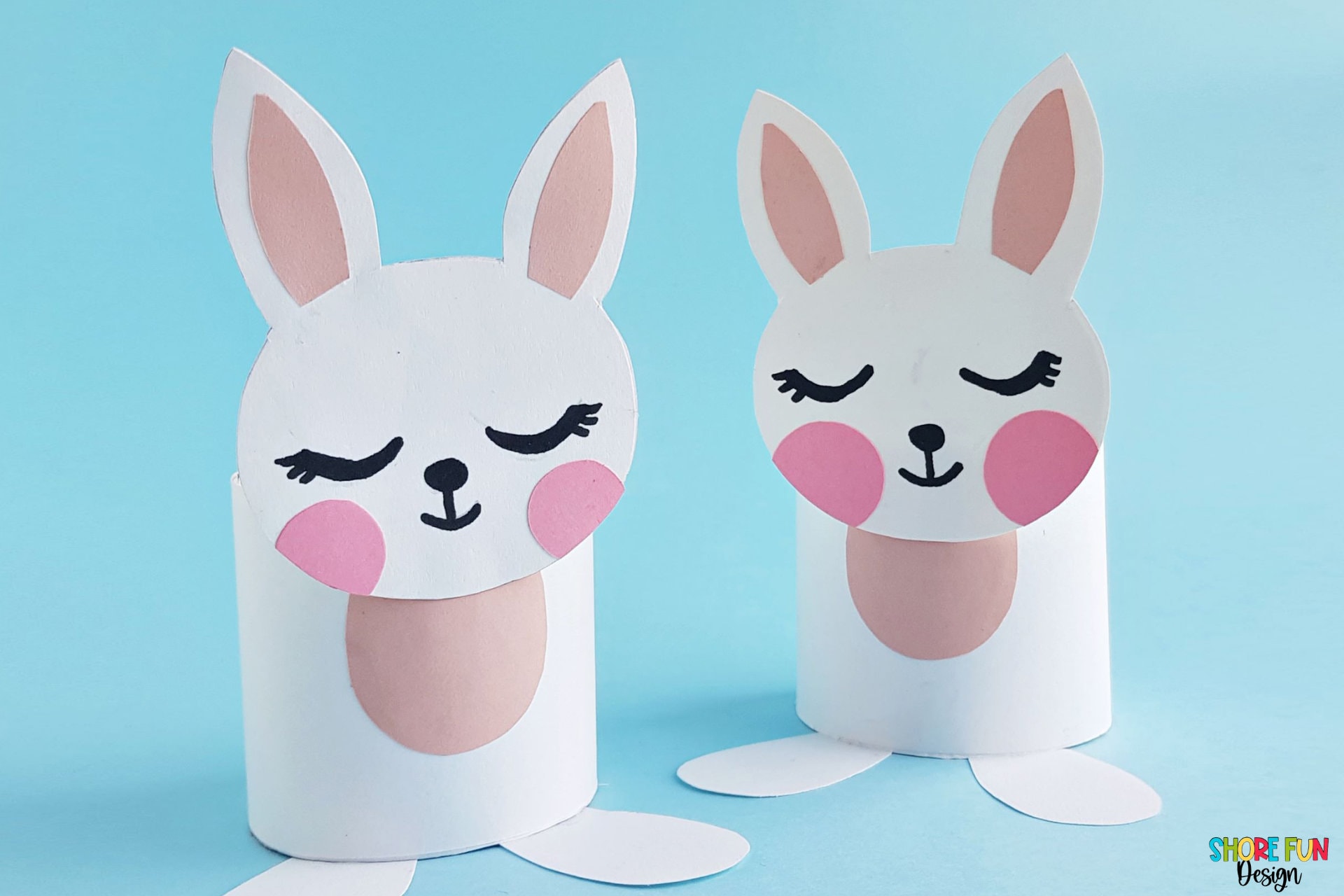 Toilet Paper Roll Bunny Craft Template With Directions - Etsy