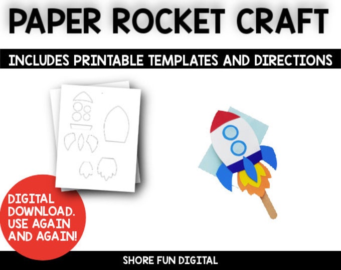 Printable Rocket Craft | Outer Space Activities | Build a Rocket ...