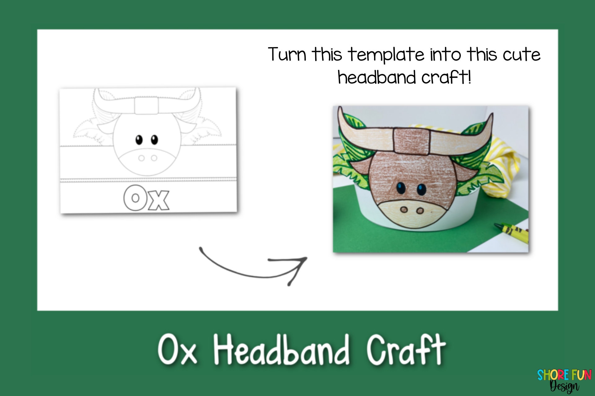 Ox Headband Papercraft Template With Directions - Etsy